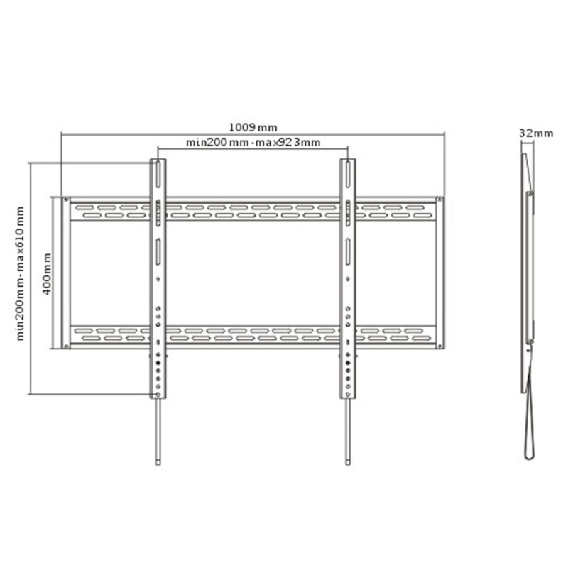 900 x 600mm TV Wall Bracket
