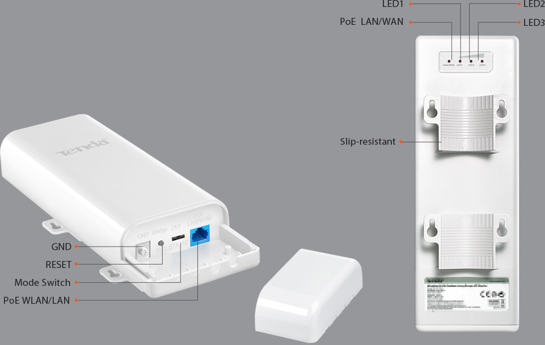 Tenda o6 - Wireless 5GHz 433Mbps Outdoor Access Point